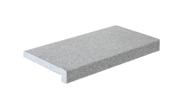 Granite Dropface Coping Paver - Flamed 600 x 300mm White